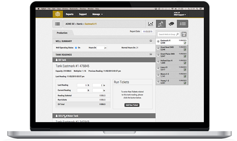 iWell | Oil field production data at your fingertips